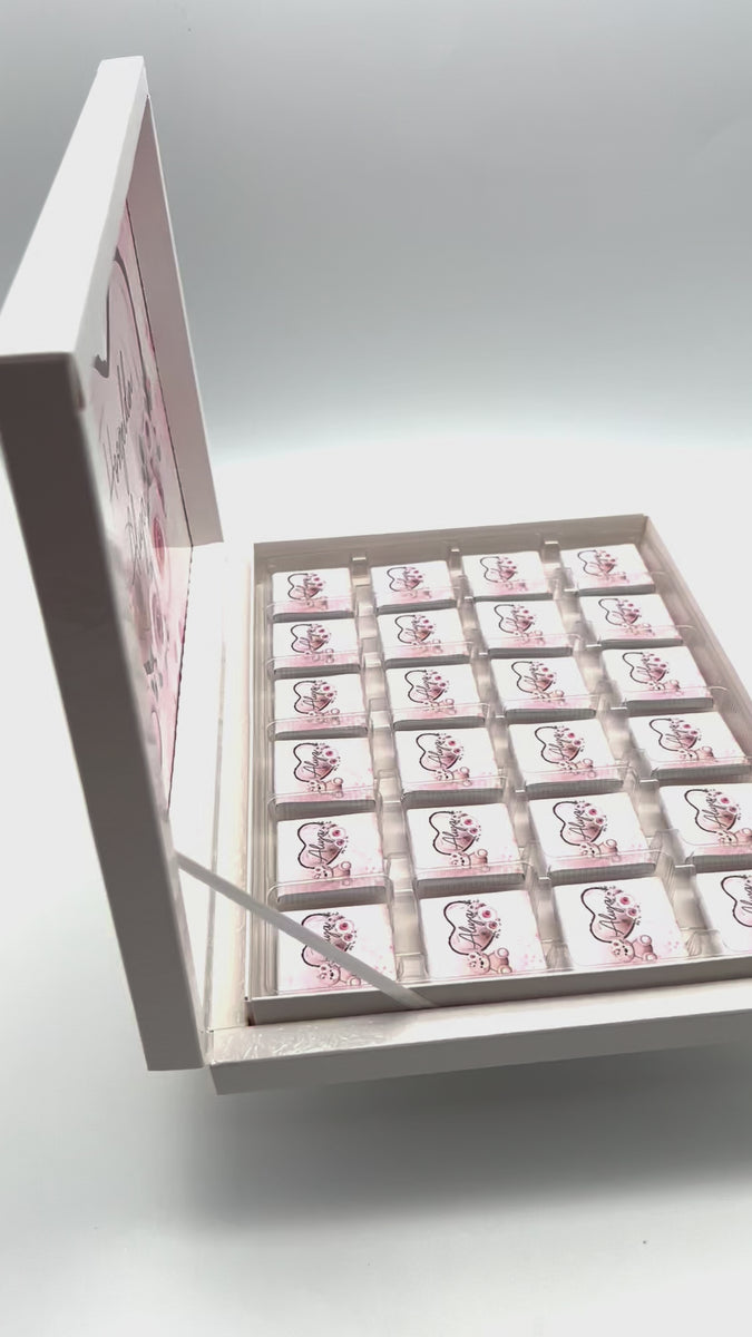 Neu Hosgeldin Welcome Baby Girl Taddy Bär Schokobox personalisiert Gas ...